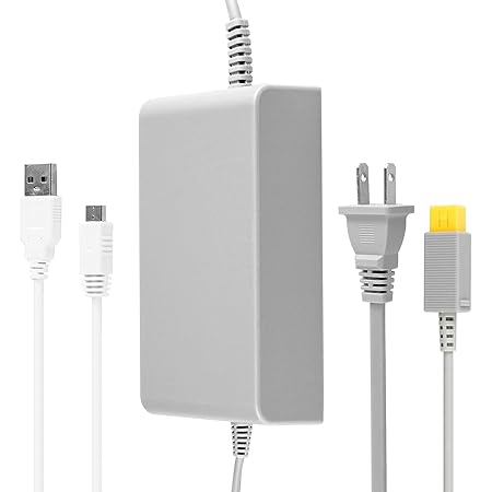 Amazon.com: Trenro Charger for Wii U Console, AC Adapter Power Supply ...
