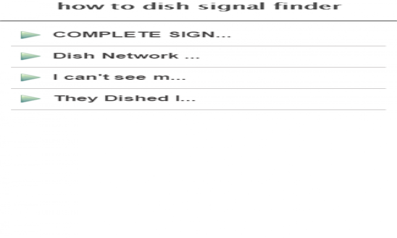 how to dish signal finder - App on the Amazon Appstore