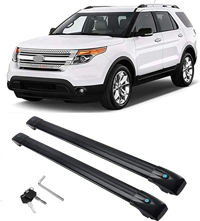 MotorFansClub Roof Rack Cross Bars Fit for Ford Explorer 2012 2013 2014 ...