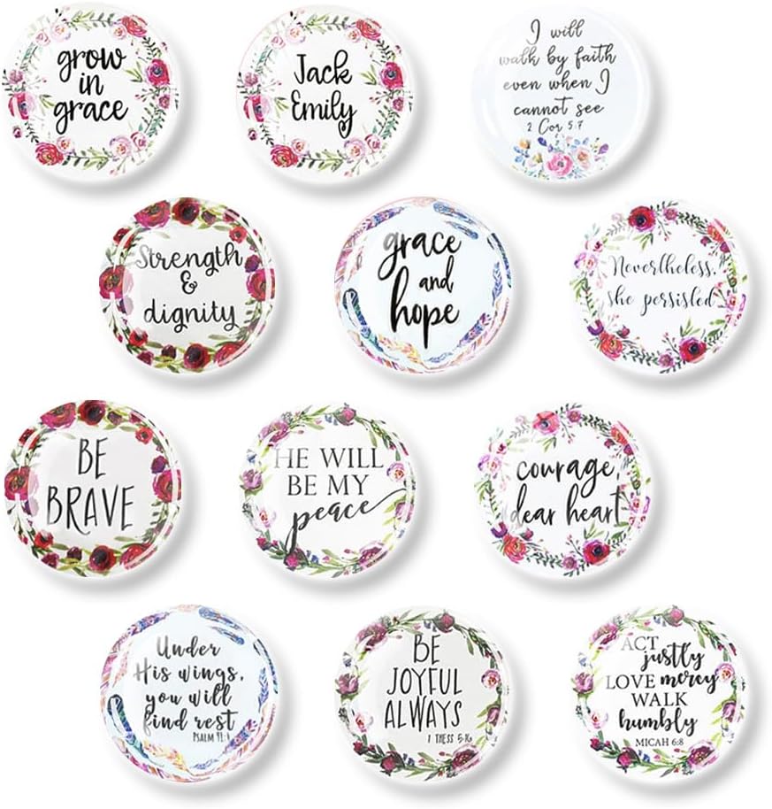 Amazon.com: Decorative Inspiring Words Refrigerator Magnets for Fridge ...