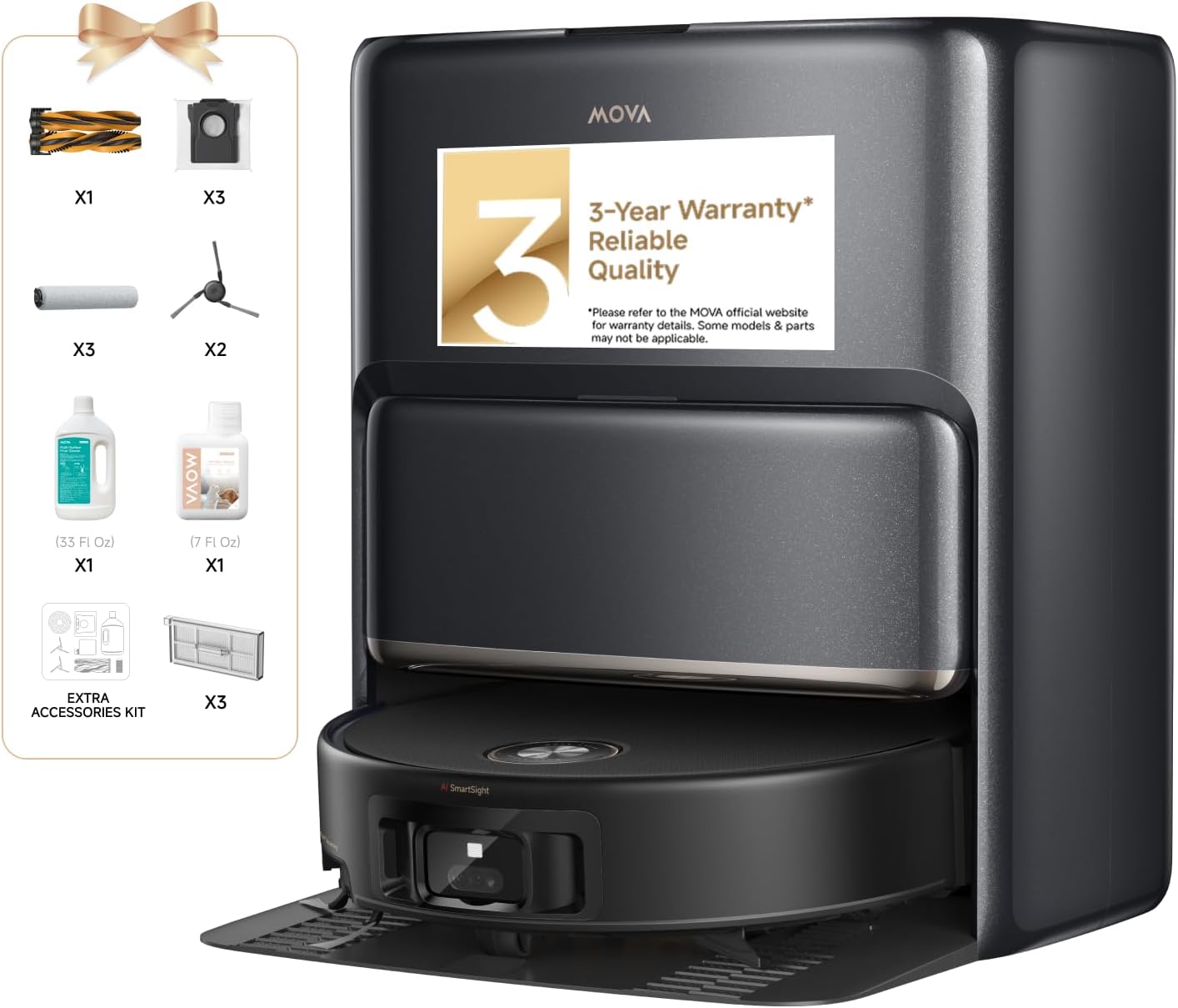 Amazon.com - MOVA Z60 Ultra Roller Complete Robot Vacuum and Mop, 28 ...