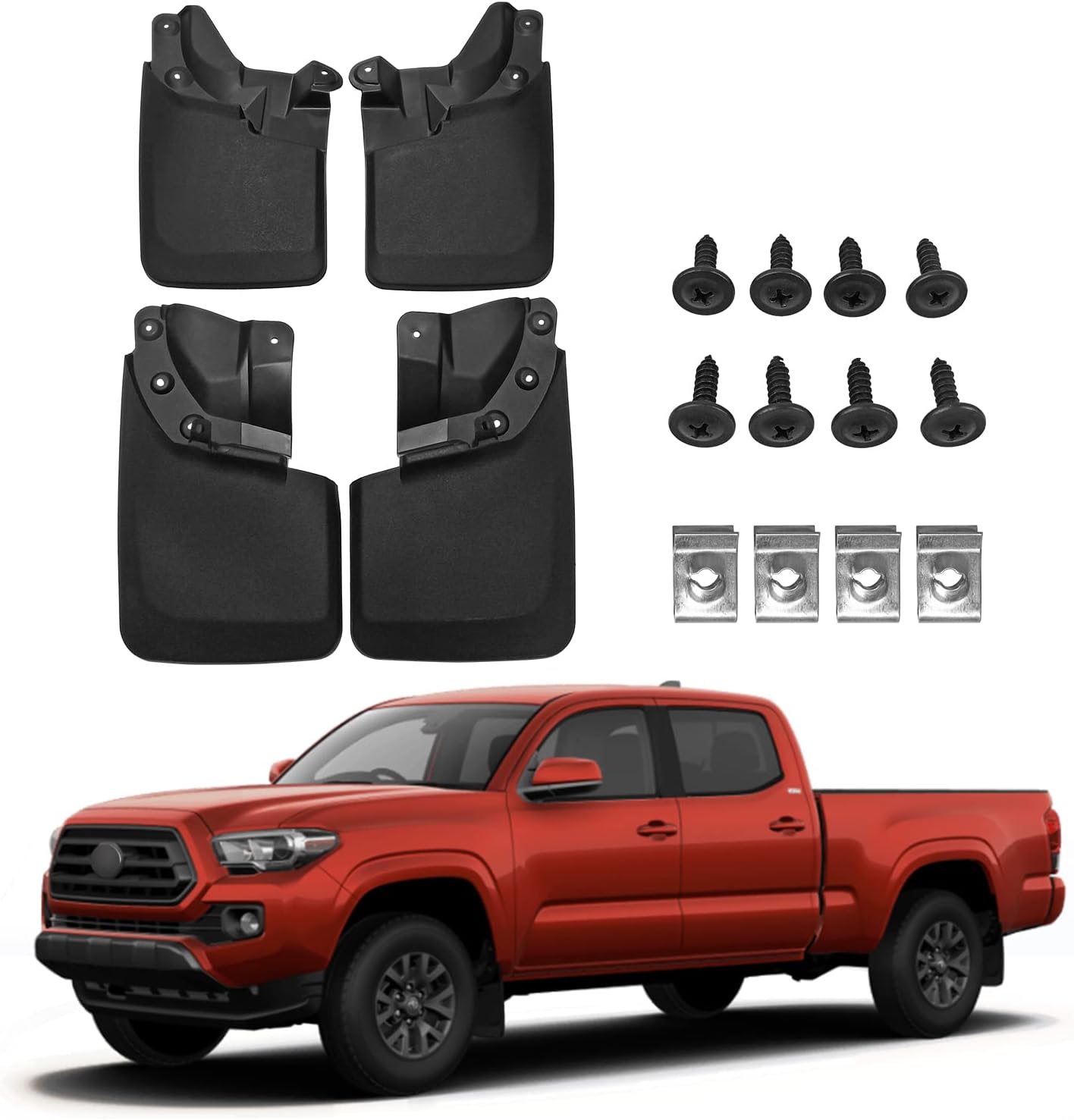 Amazon.com: Mud Flaps Fit for Toyota Tacoma 2016-2022 2023 Automotive ...