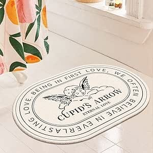 Amazon.com: LIKETN Ultra Soft Small Bathroom Rugs Cartoon Non Slip Oval ...