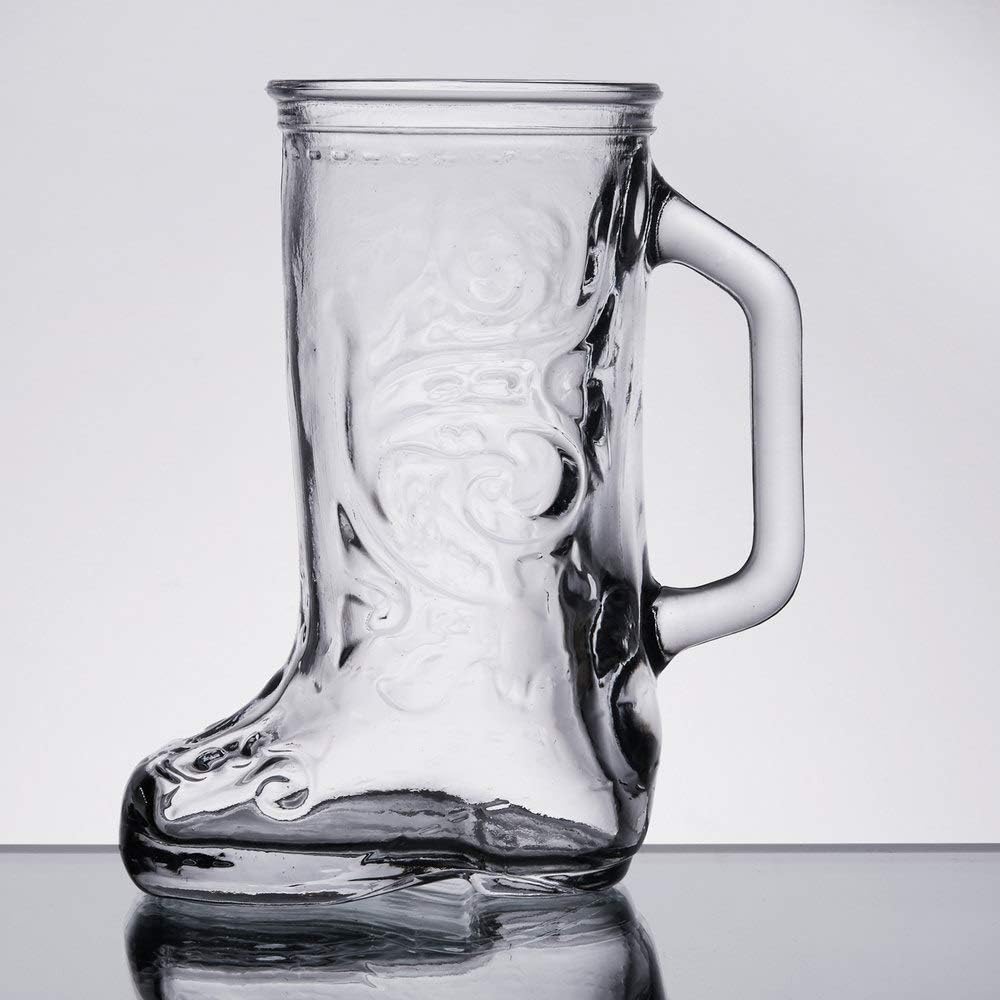 Amazon.com | Anchor Hocking Glass Cowboy Boot Mug (2): Coffee Cups & Mugs