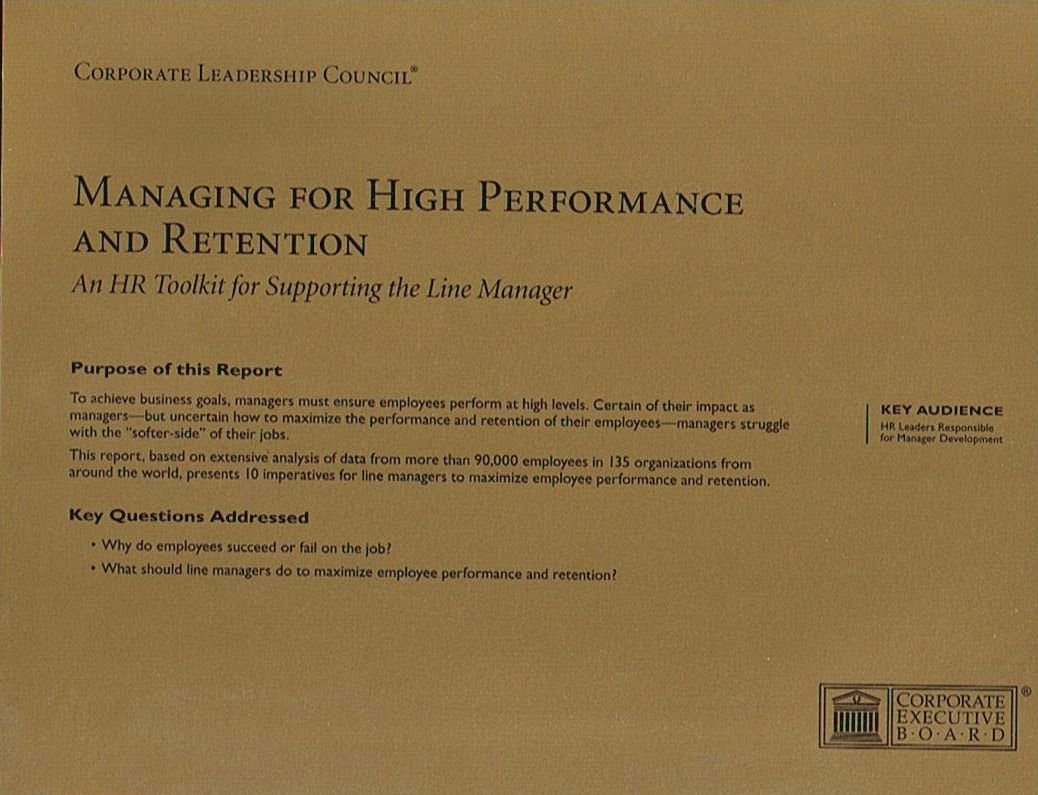 Building the High-Performance Workforce - A Quantitative Analysis of ...