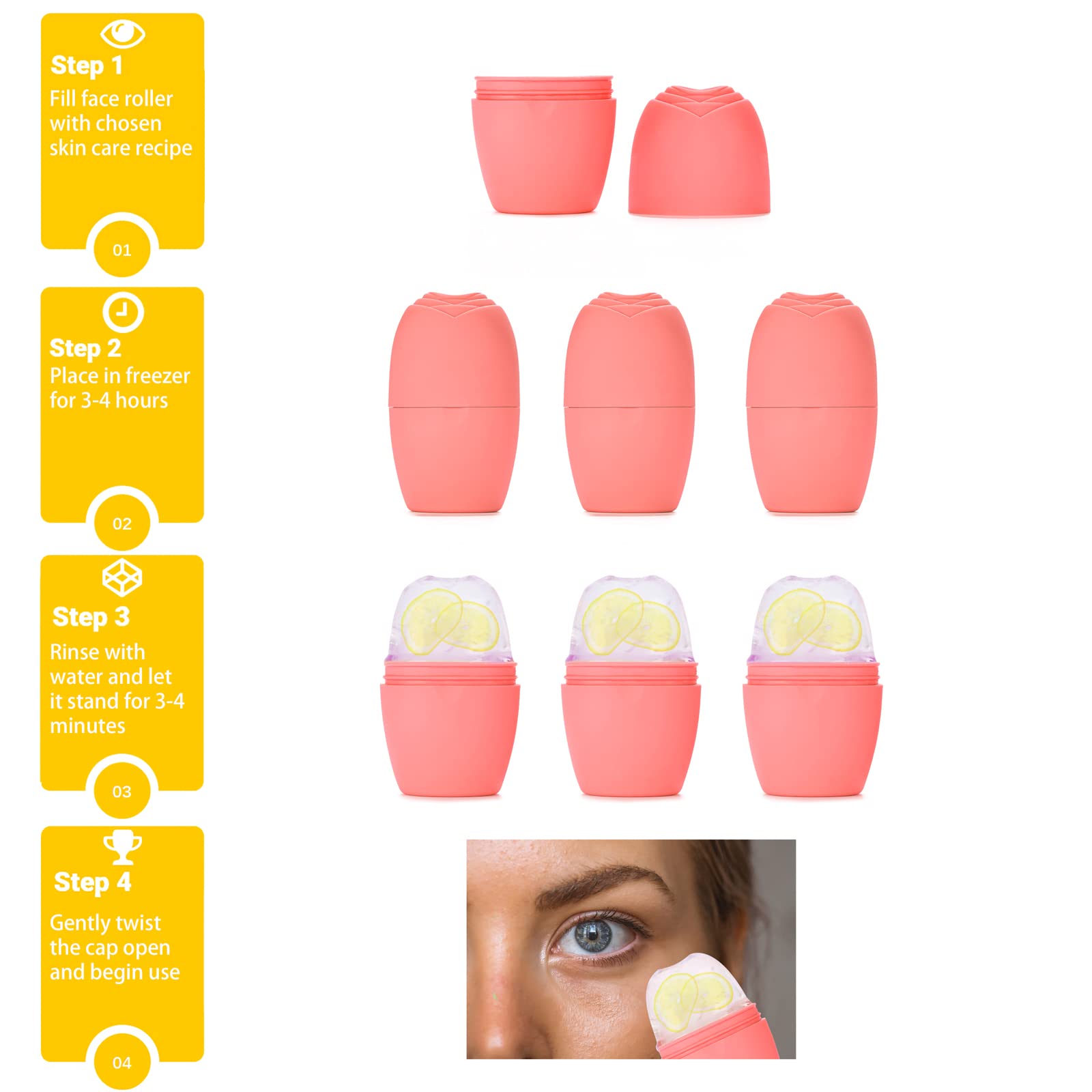 Snapklik.com : Ice Face Roller, Silicone Ice Roller For Face To Tighten ...