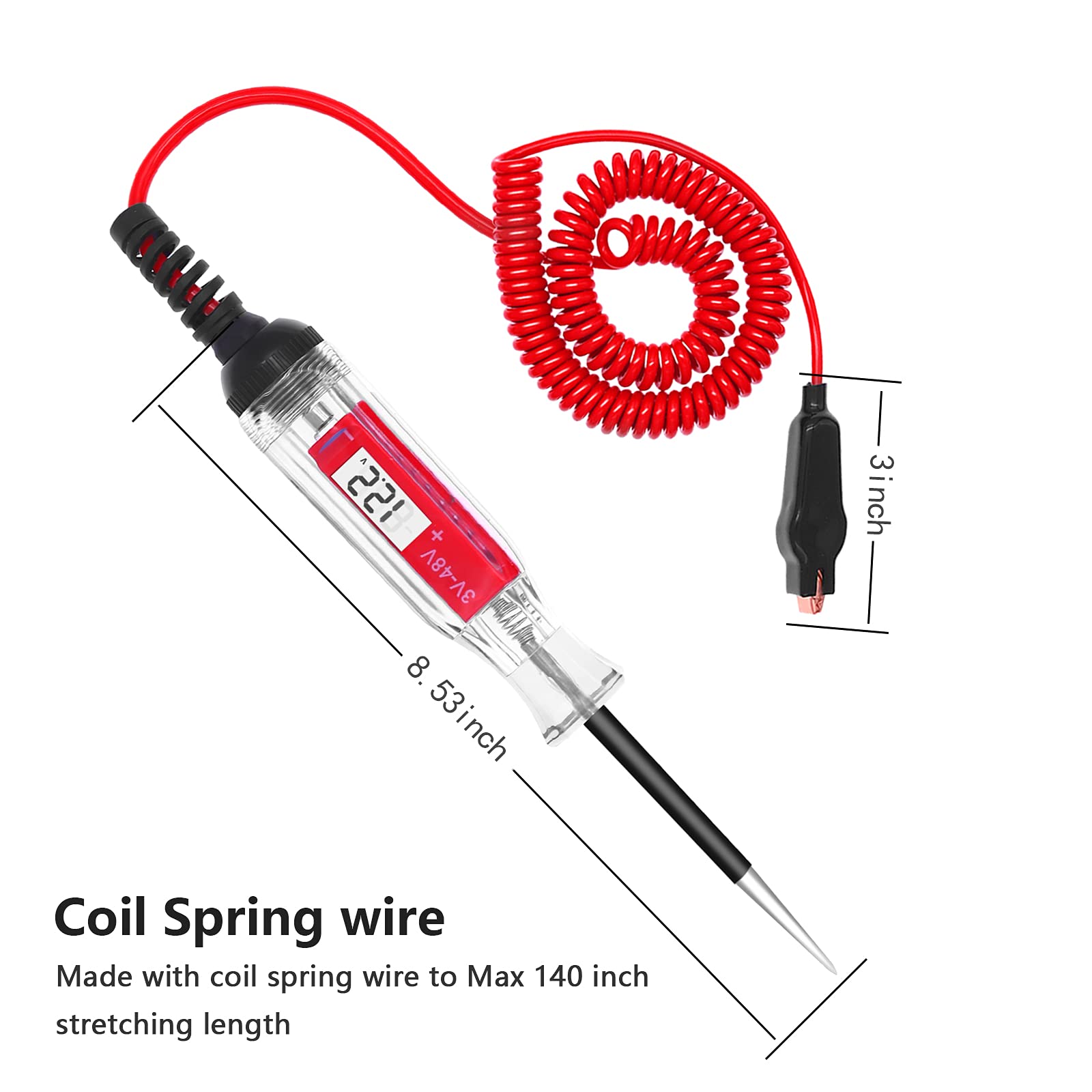 Buy CG LED Circuit Tester, Heavy Duty 3-48V Electrical Tester, Test ...