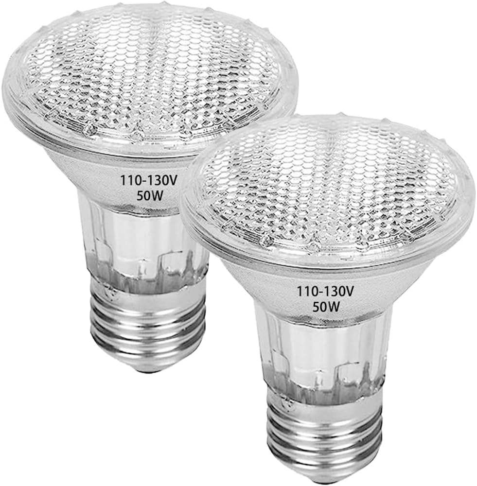 Jacqings Par20 Bulbs, 2 Pcs 120V 50W Par20 Flood Light Bulbs, E26 ...