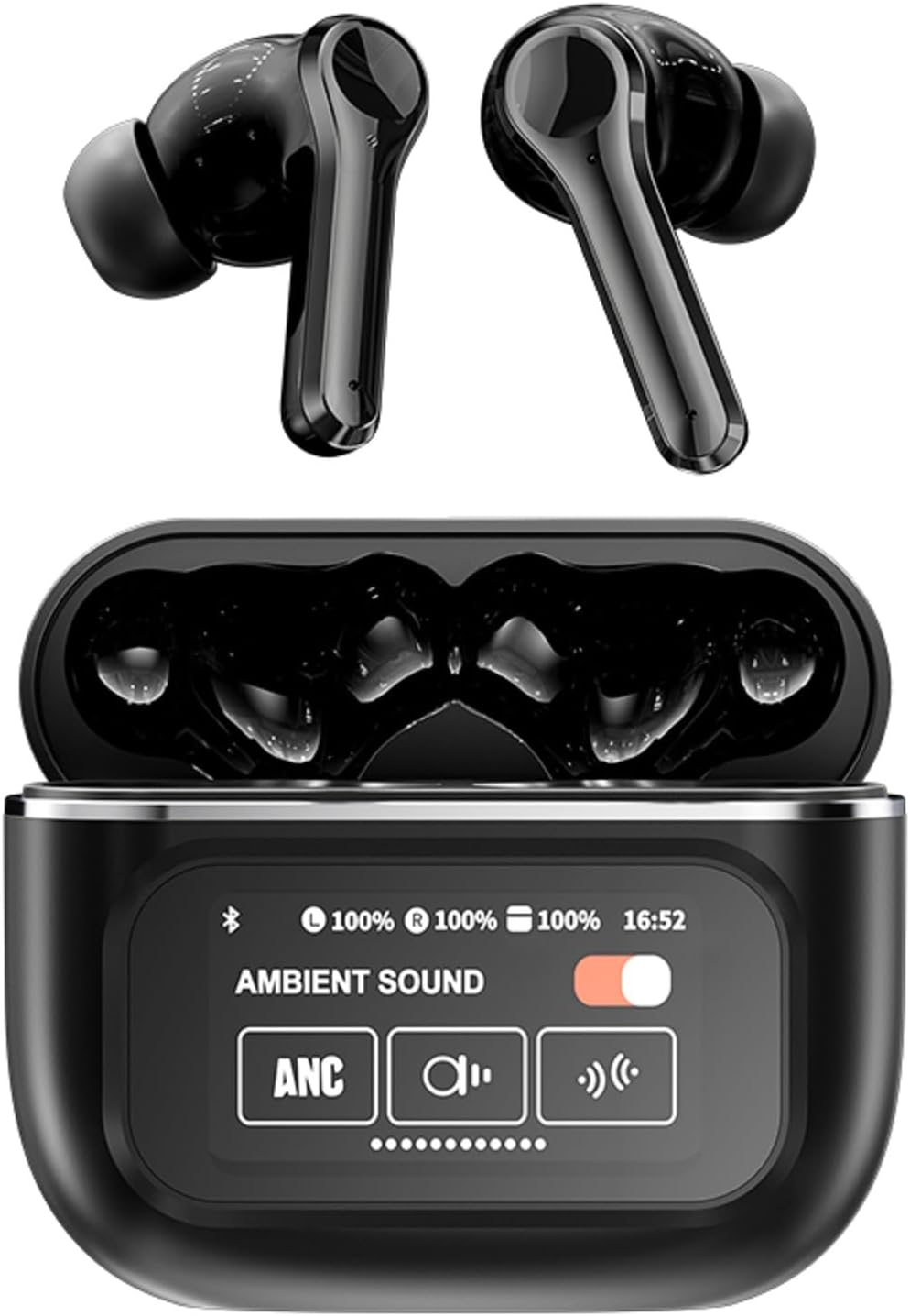 ANC Active Noise Cancelling Wireless Bluetooth 5.4 Earbuds with Touch ...
