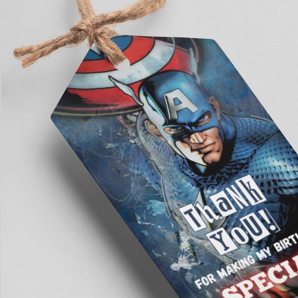 Thank You Captain America 3D Gift Tag Captain America