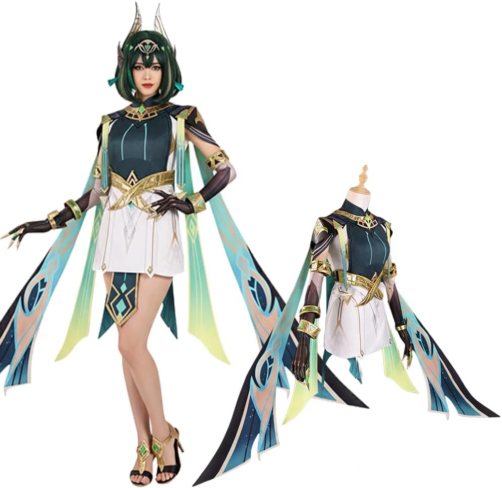 Amazon.com: NEATMOA Nefer Cosplay Full Outfit from Genshin Impact ...