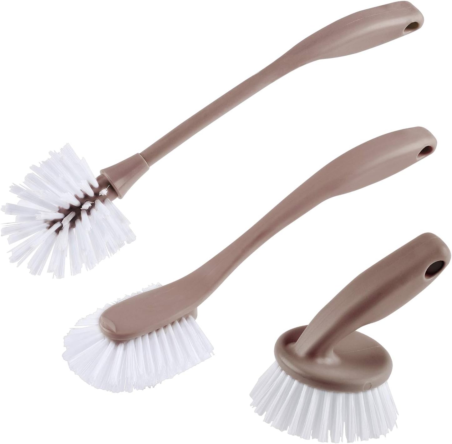 Amazon.com: Dish Scrub Brush Kitchen Set for pan, Pot, Bottle with Mini ...