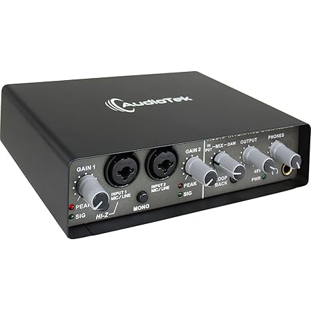 RACK & PACK Interfaz de Audio USB 2 Canales Equipos de Musica Portatil ...
