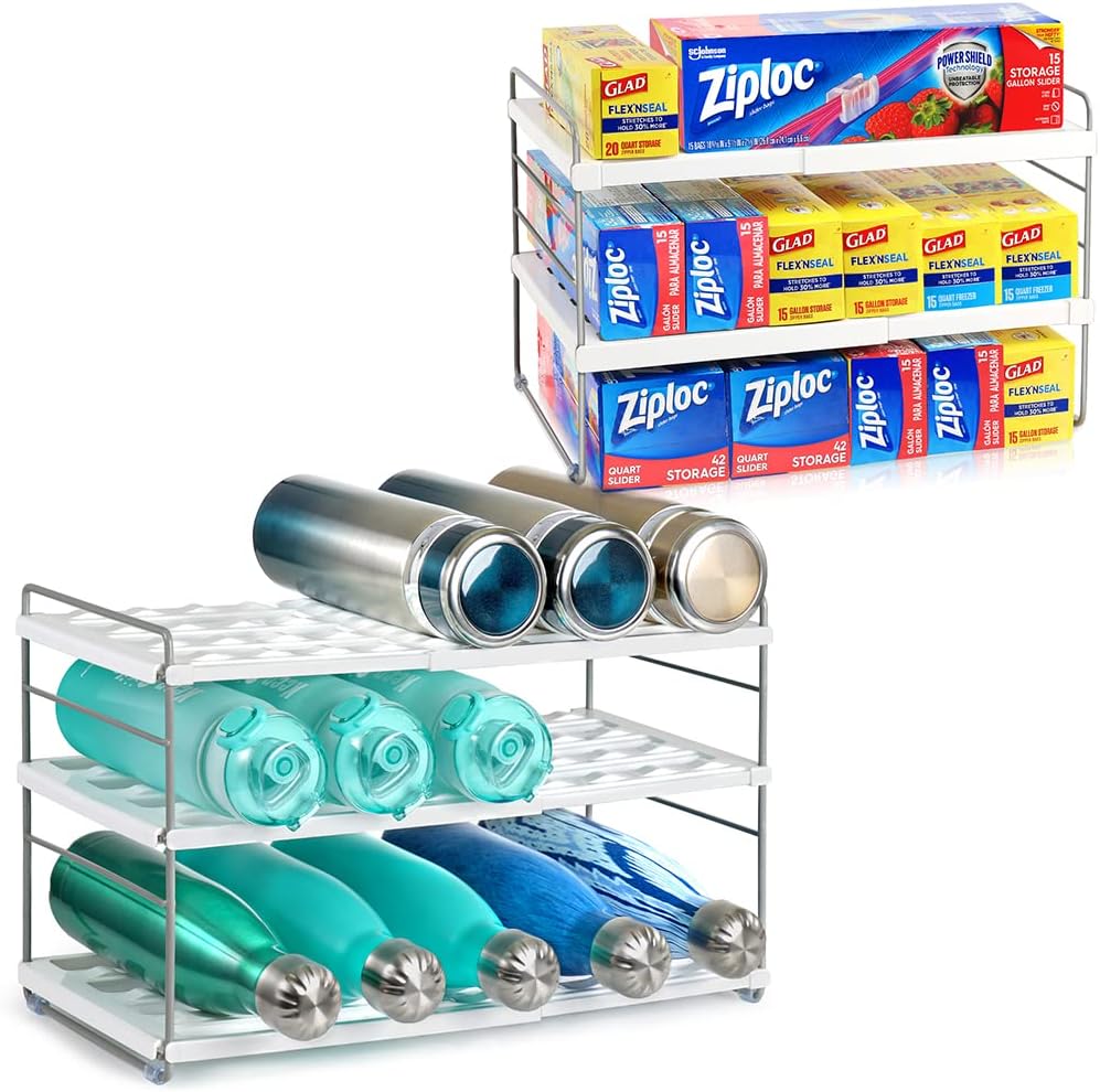 Amazon.com - JUPELI Foil Organizer For Cabinet, Expandable Kitchen Wrap ...