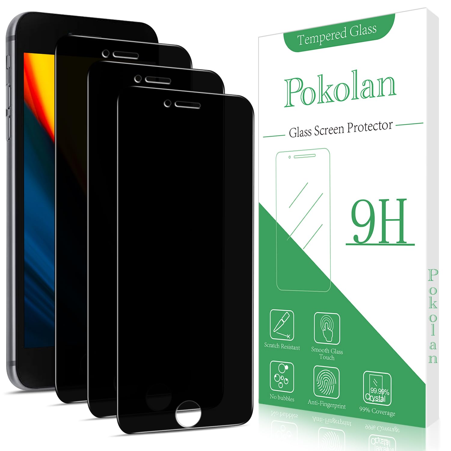 Amazon.com: Pokolan [3-Pack Privacy Screen Protector for iPhone SE 2022 ...