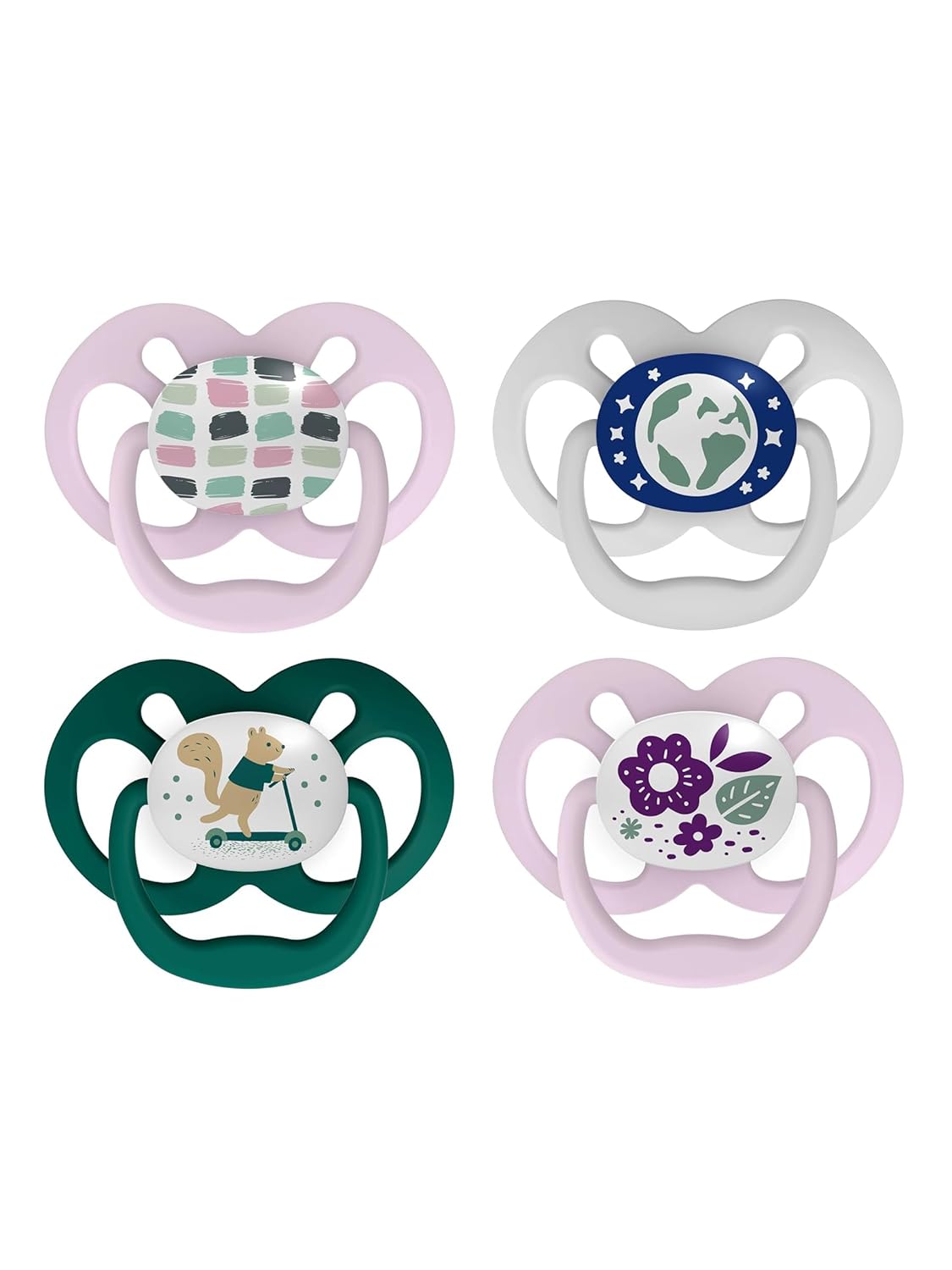 Amazon.com : Dr. Brown's Advantage Pacifiers, Stage 2, Pink, 6 -18 ...