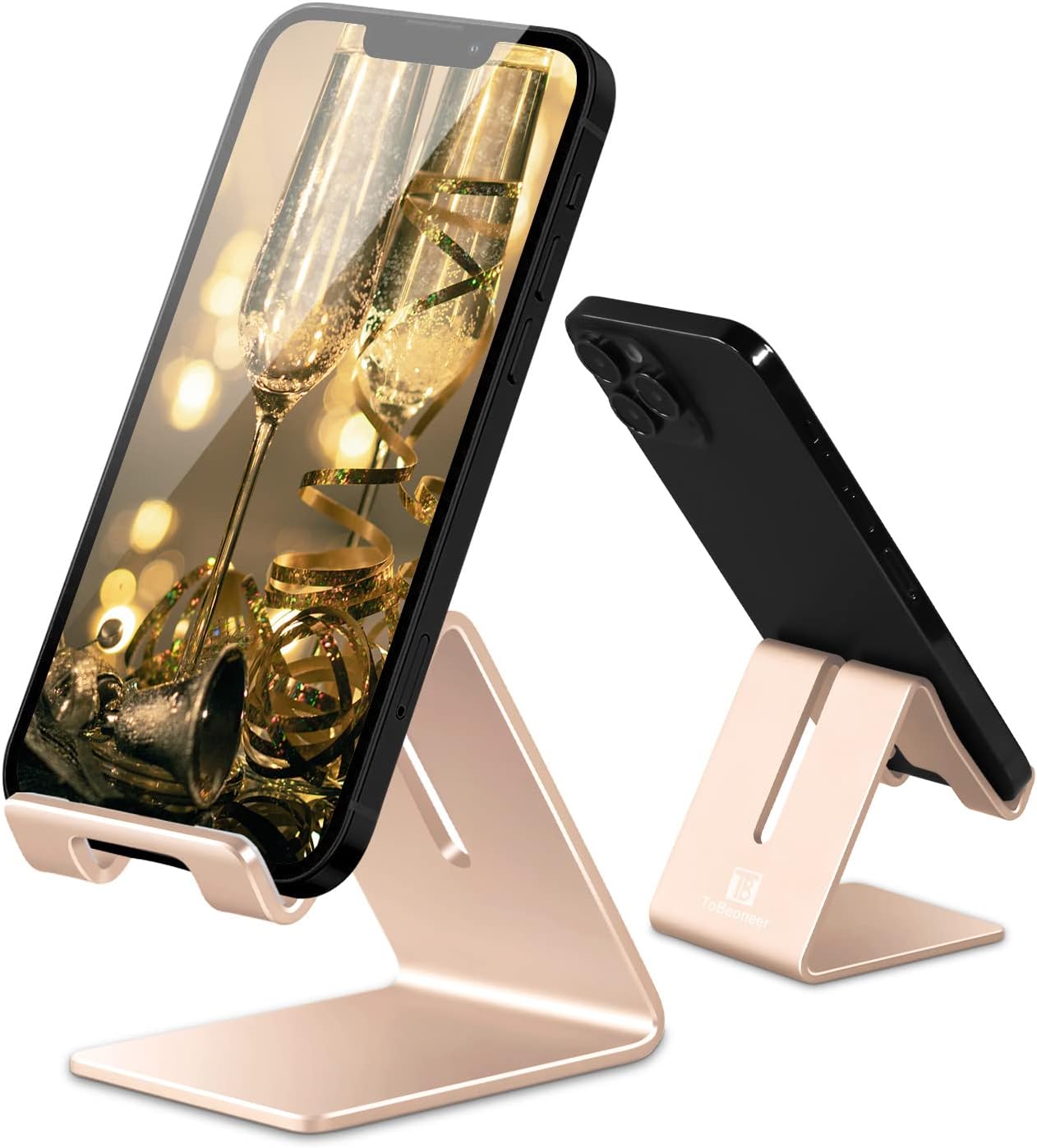 Amazon.com: Tobeoneer Cell Phone Stand Holder Aluminum Desktop Solid ...