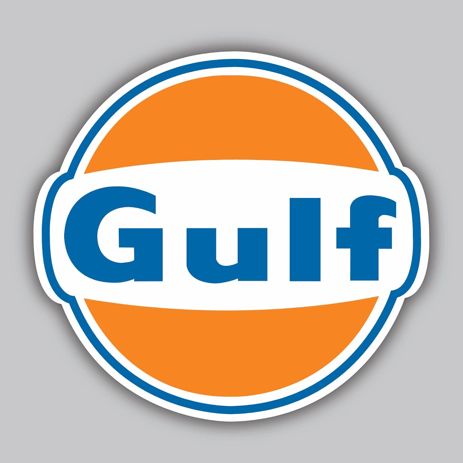Amazon.com - Gulf Oil Vinyl Sticker/Decal - Racing - Gasoline - Vintage ...