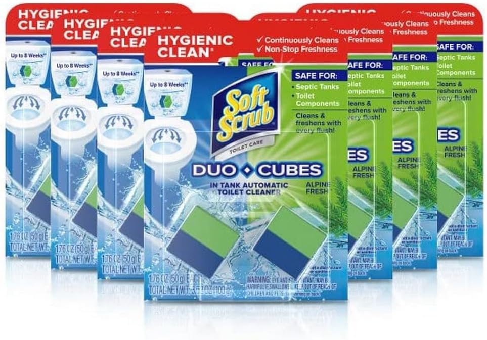 Amazon.com: Soft Scrub in-Tank Toilet Cleaner 2ct Duo-Cubes, Sapphire ...
