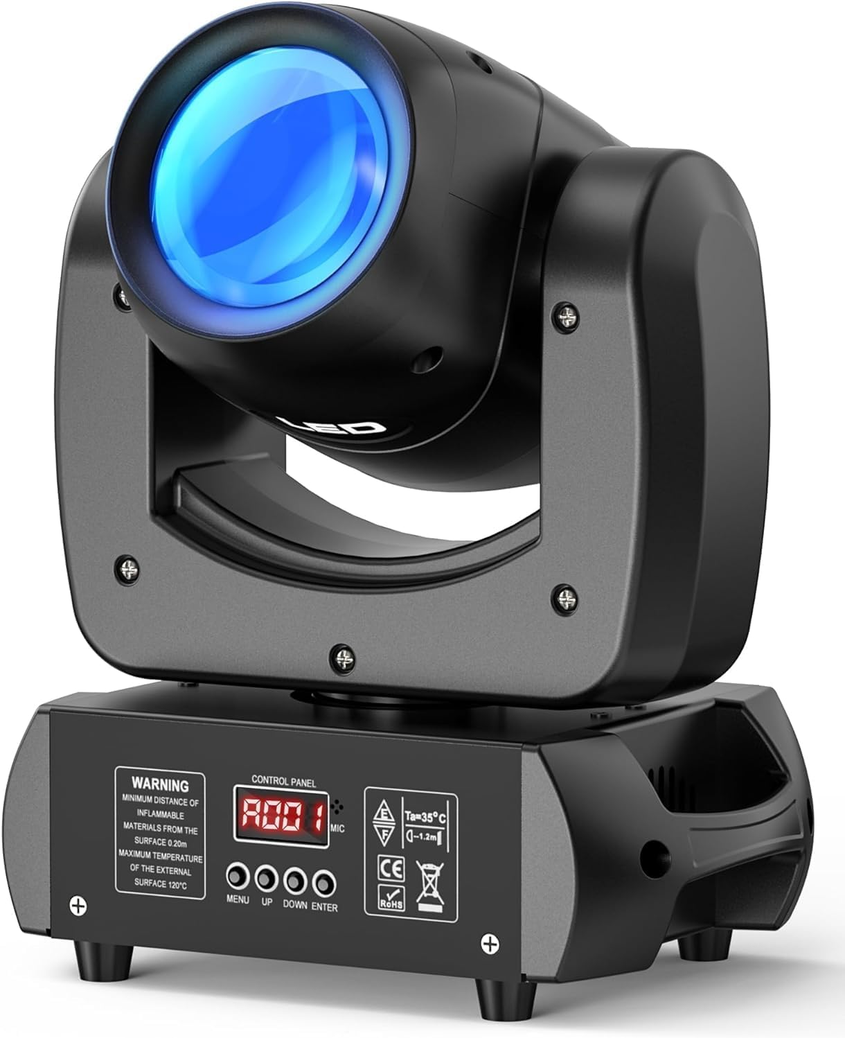 UKing LED Moving Head Beams DMX Lichteffekt Mini LED Pinspot Licht RGBW ...