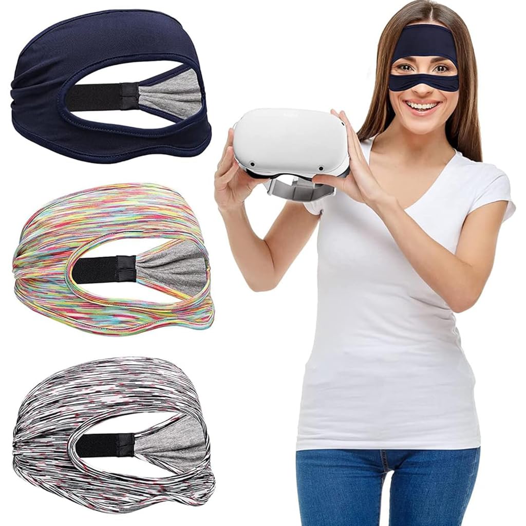 ZORBES® 3Pcs Headwear Mask for VR Players Breathable Stretchy VR Eye ...