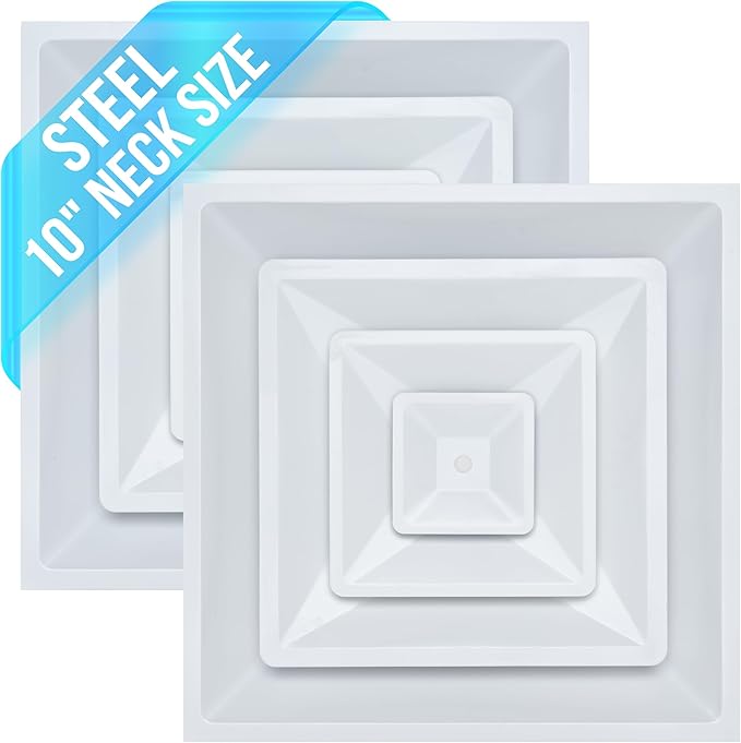 [2 Pack] Fits 24x24 Steel T-Bar Drop Ceiling Grid | 2x2 Feet Lay in Air ...