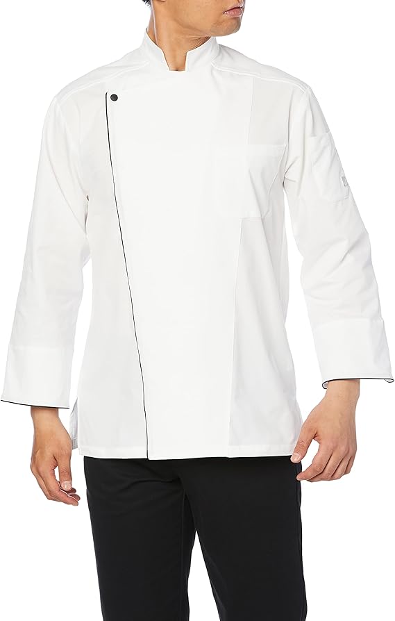 Amazon.co.jp: [アルベ] 軽量 男女兼用 ウルトラ軽量 ストレスフリー エアーフィット フロントスナップ 料理 調理 コック ...