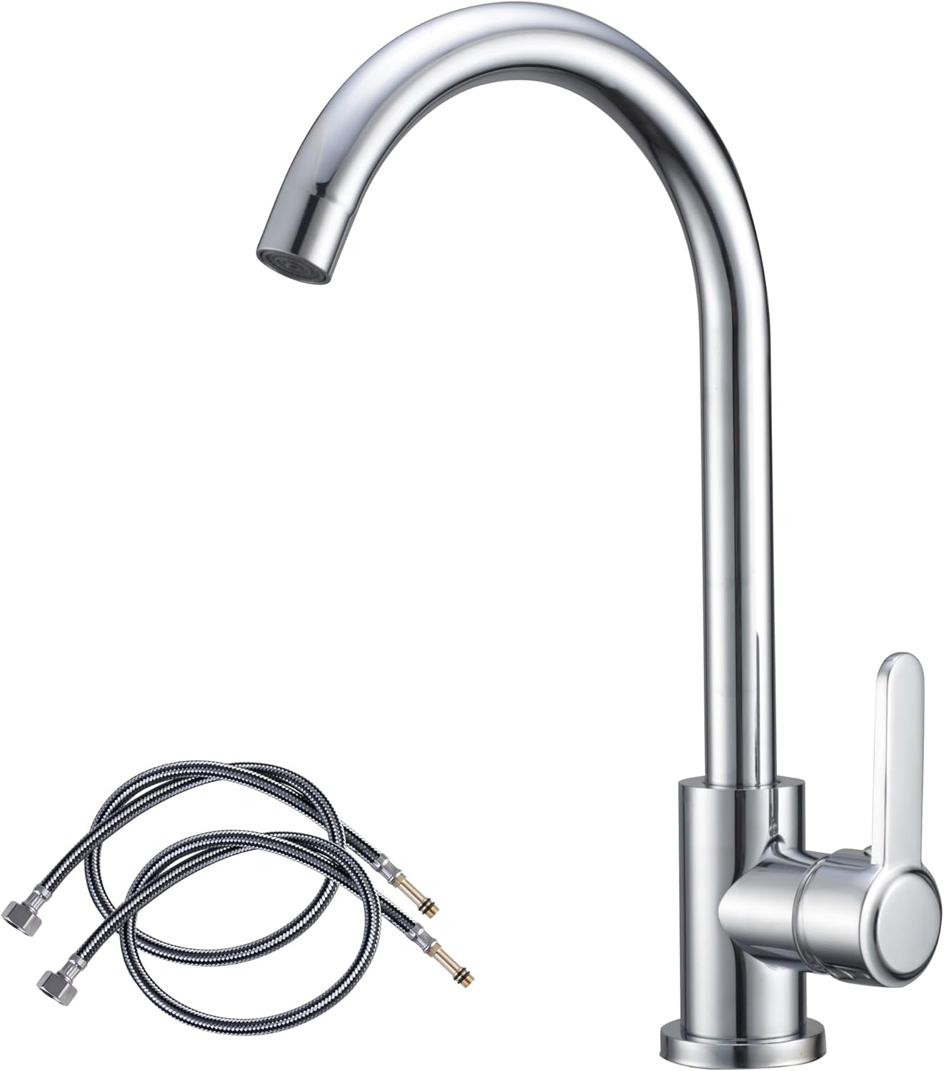 Kitchen Mixer Tap Kitchen Sink Faucet Single-Handle Monobloc Mixer Taps ...