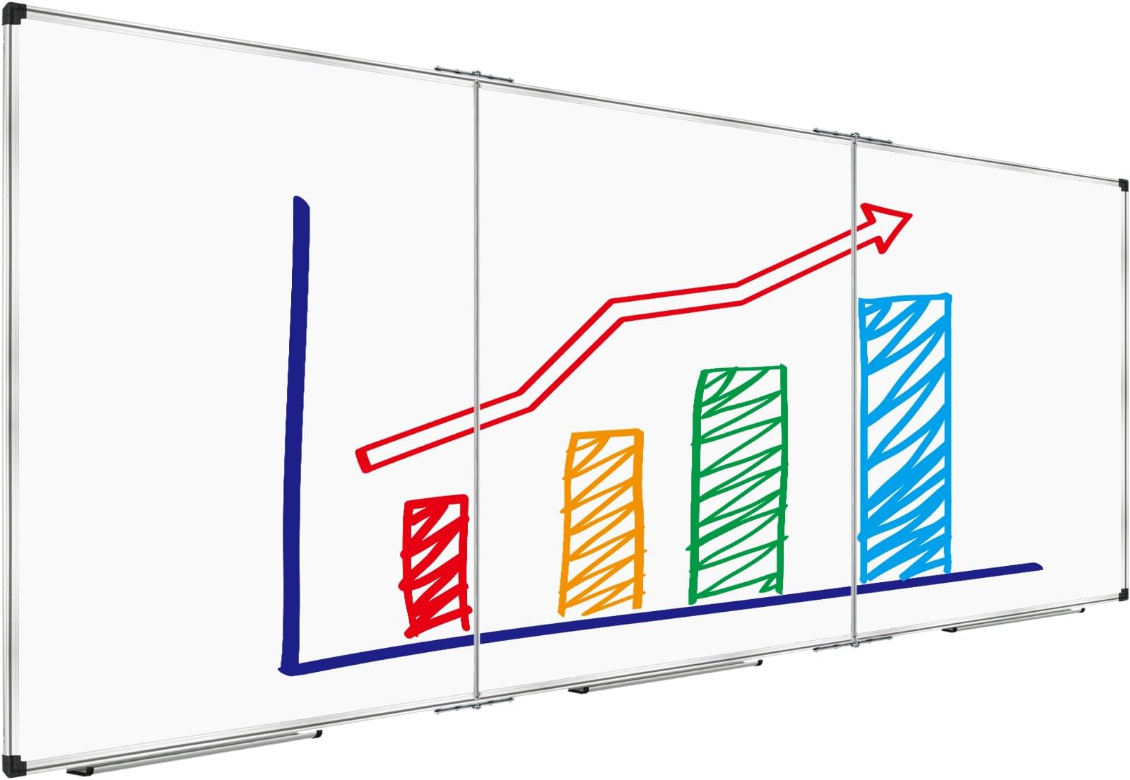 Amazon.com : XBoard Extra Large Magnetic Whiteboard 118 x 48 Inch, 10 ...