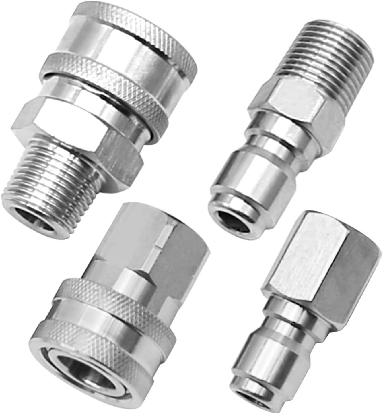 Amazon.com: Vkinman 2 Sets 1/4 Inch NPT Stainless Steel Pressure Washer ...