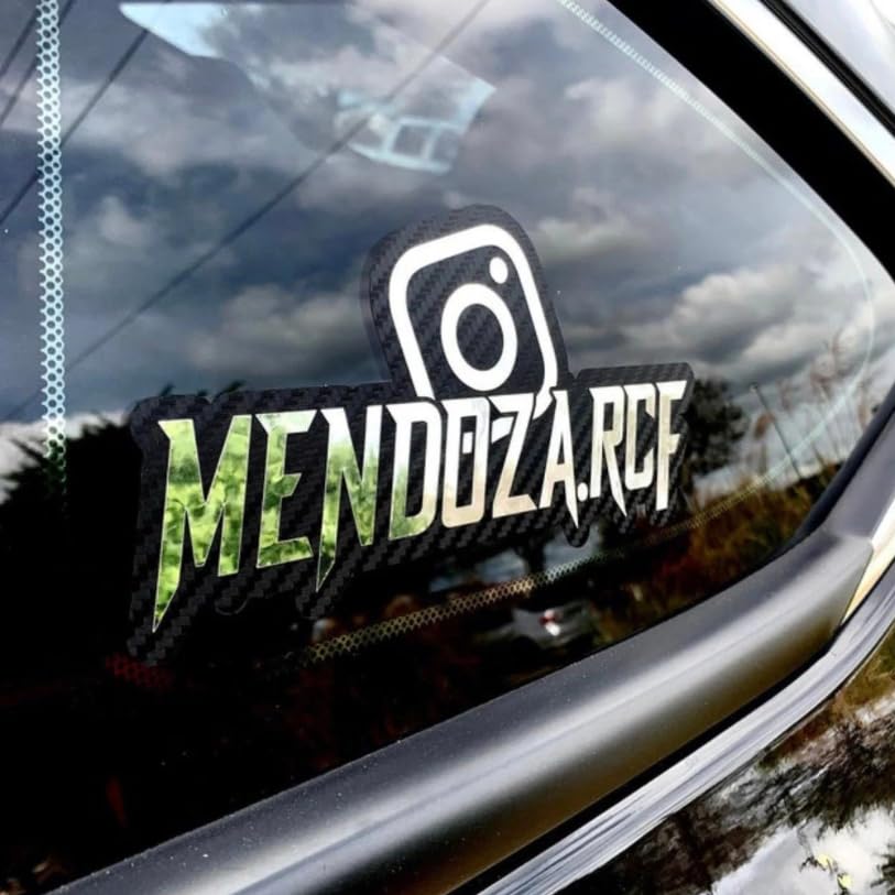 Amazon.com - Carbon Fiber Decal Compatible with Instagram, Size 5.5 x 3 ...