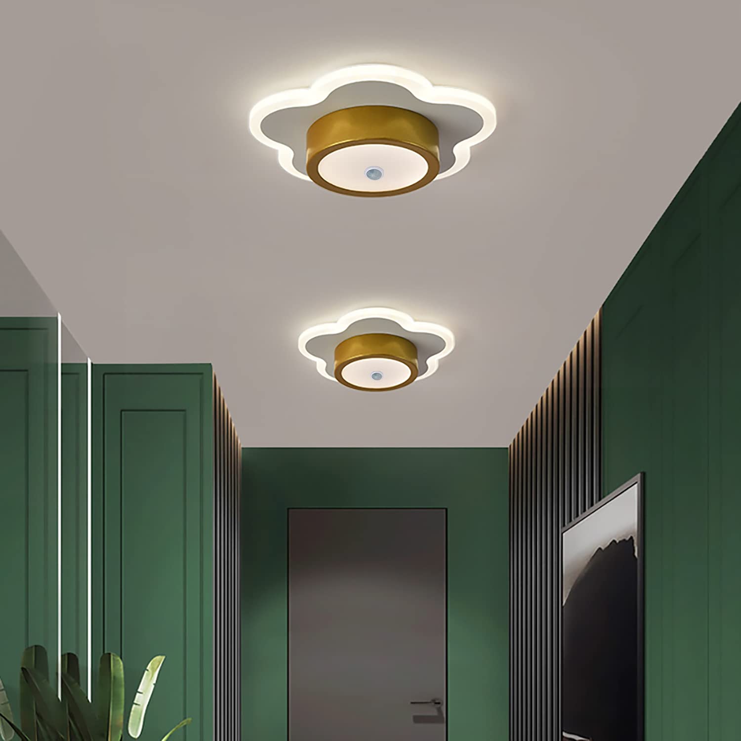 Interior Motion Sensor Ceiling Light Heath Zenith Benson 9 1/2" Wide