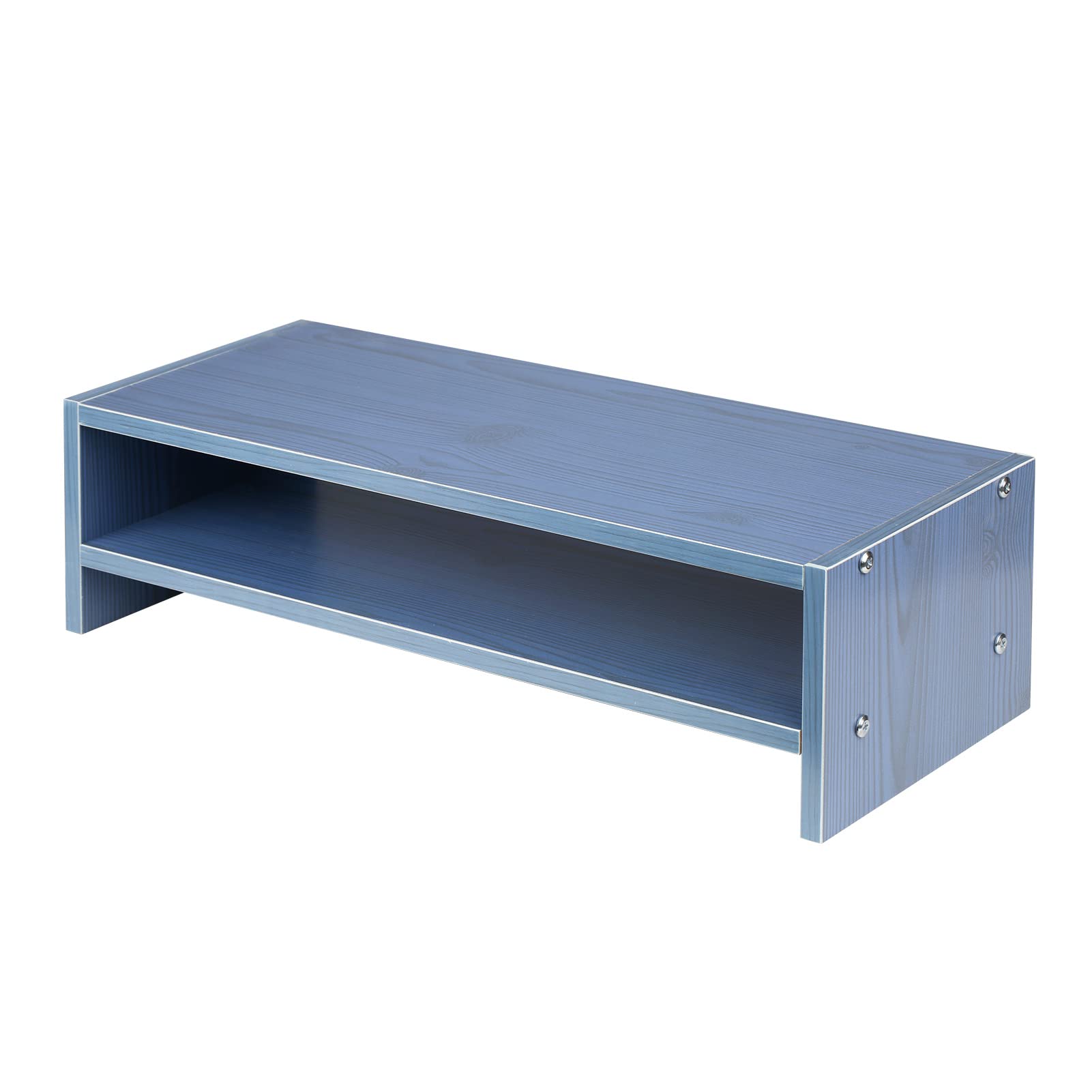 Buy Storage Shelf,Wood Monitor Stand Riser Desktop Organizer 2-Tier ...