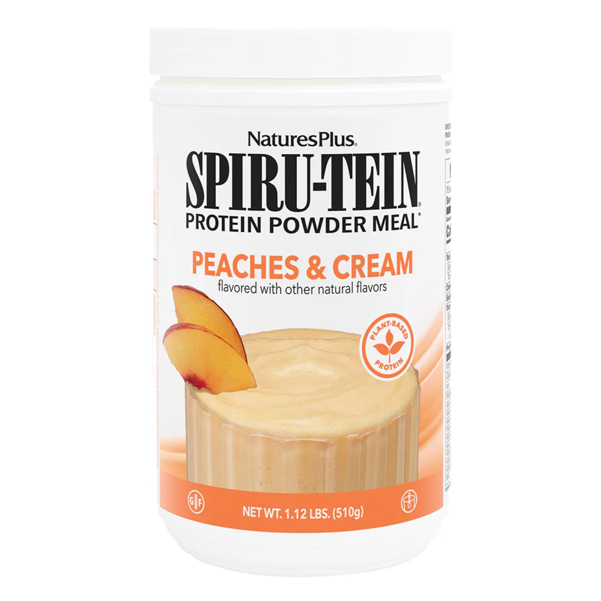 Amazon.com: NaturesPlus SPIRU-TEIN Shake - Peaches & Cream Flavor - 1.1 ...