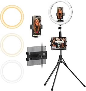 Amazon.com: UBeesize 12" Ring Light with 74" Extendable Tripod Stand ...