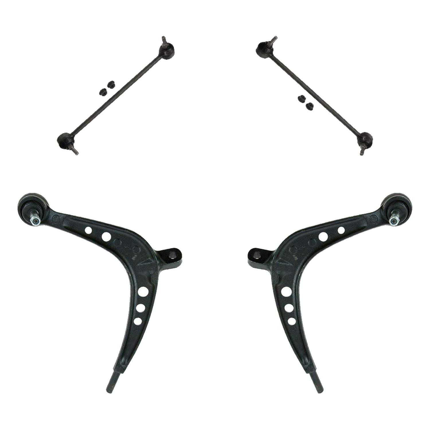 Amazon.com: Detroit Axle - 4pc Front End Control Arms Kit for 01-05 BMW ...