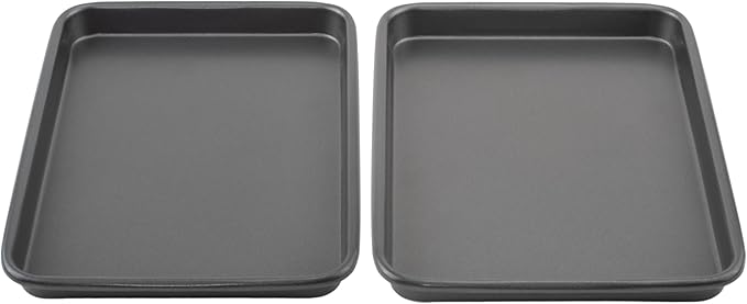 Amazon.com: GoodCook Everyday Set of 2 Nonstick Steel 9" x 6.2" Toaster ...