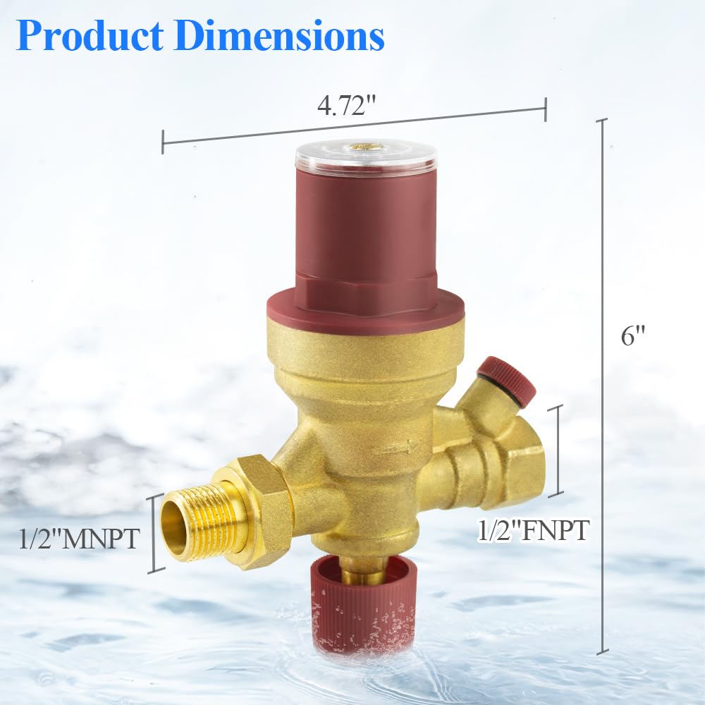Snapklik.com : WiseWater Brass Automatic Boiler Fill Valve, Adjustable ...
