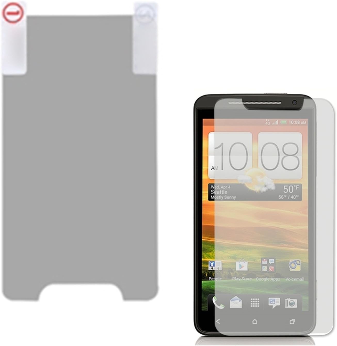 Amazon.com: MyBat HTC EVO 4G Anti-Fingerprint Clear LCD Screen ...