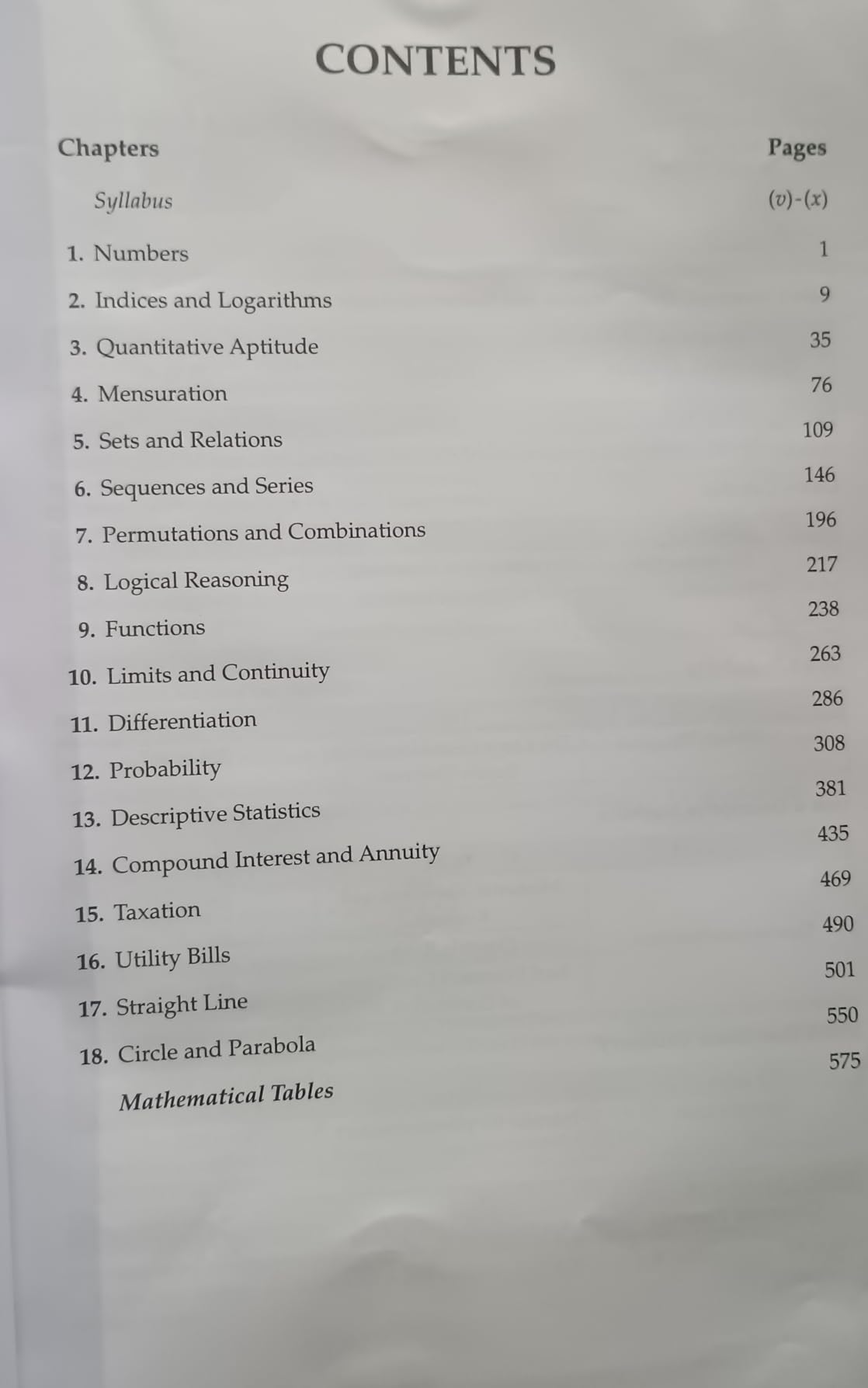 APC Books Applied Mathematics Class 11 CBSE Textbook