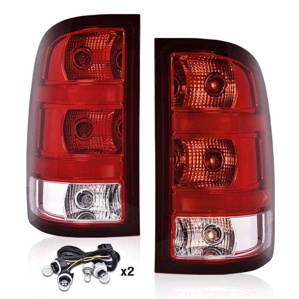 Amazon.com: G-PLUS Tail Lights Lamps w/Bulbs & Wiring Harness ...