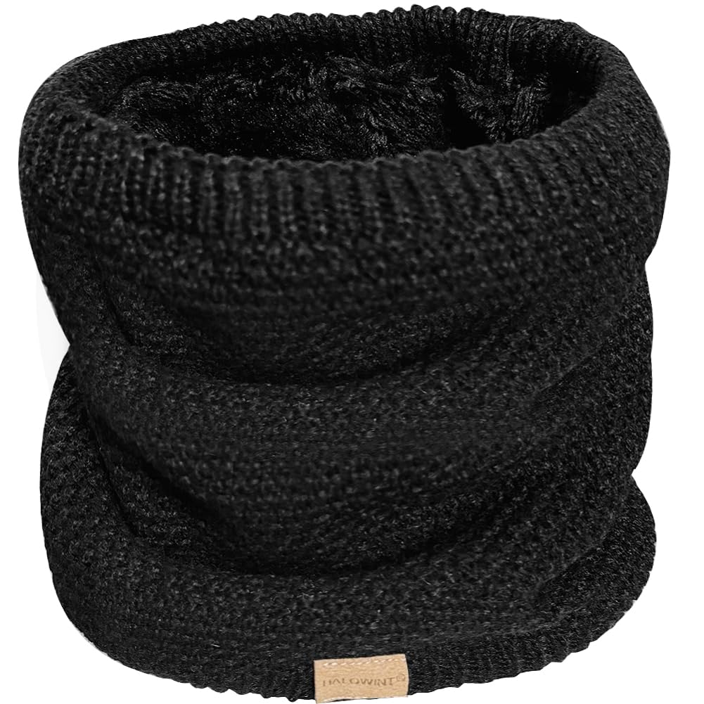 XYUXWLG Winter Neck Warmer, Thermal Snood Double Layer Fleece Neck ...