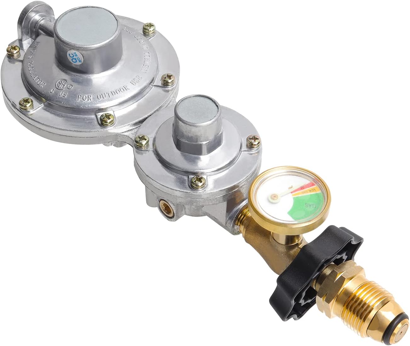 Amazon.com : BMMXBI 5 FT Two-Stage Propane Regulator Horizontal with ...