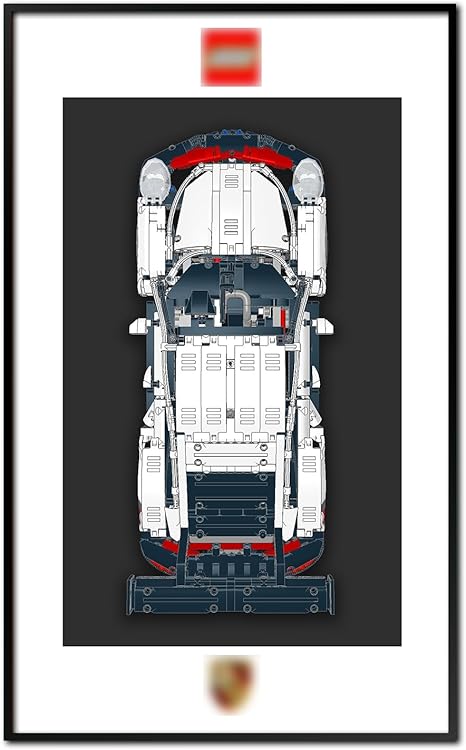 SuFunSu Tableau de montage mural pour LEGO 42096 Technic Porsche 911 ...