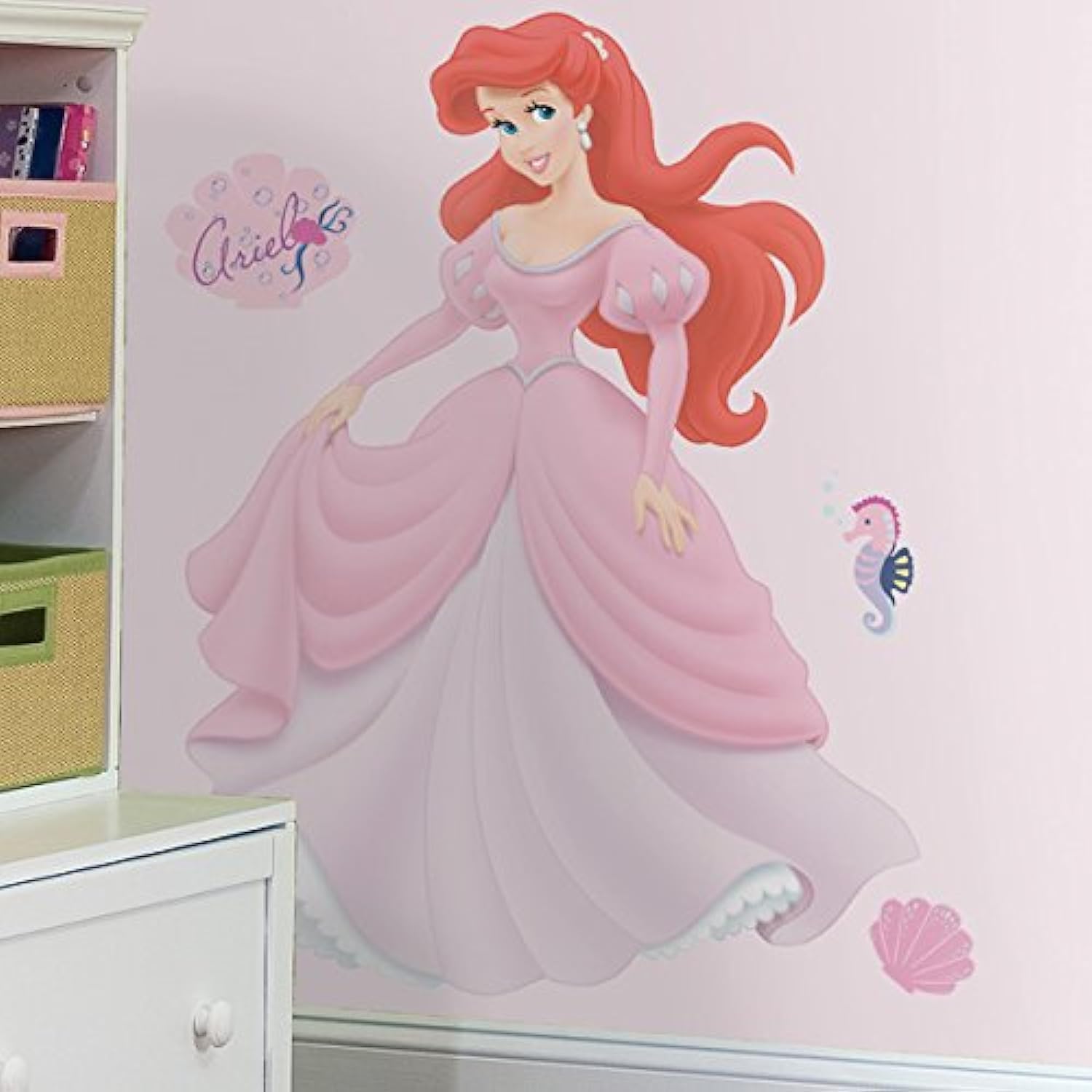 Amazon.com: ROOMMATES RMK1468GM Ariel Peel & Stick Giant Wall Decal ...