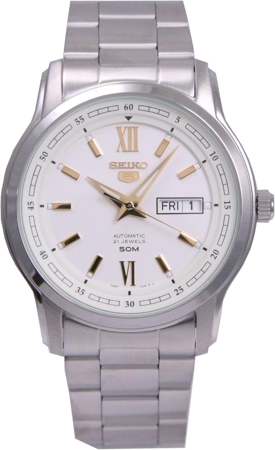 Amazon.co.jp: [セイコー]SEIKO 腕時計 5 AUTOMATIC オートマチック SNKP15K1 メンズ [並行輸入品 ...