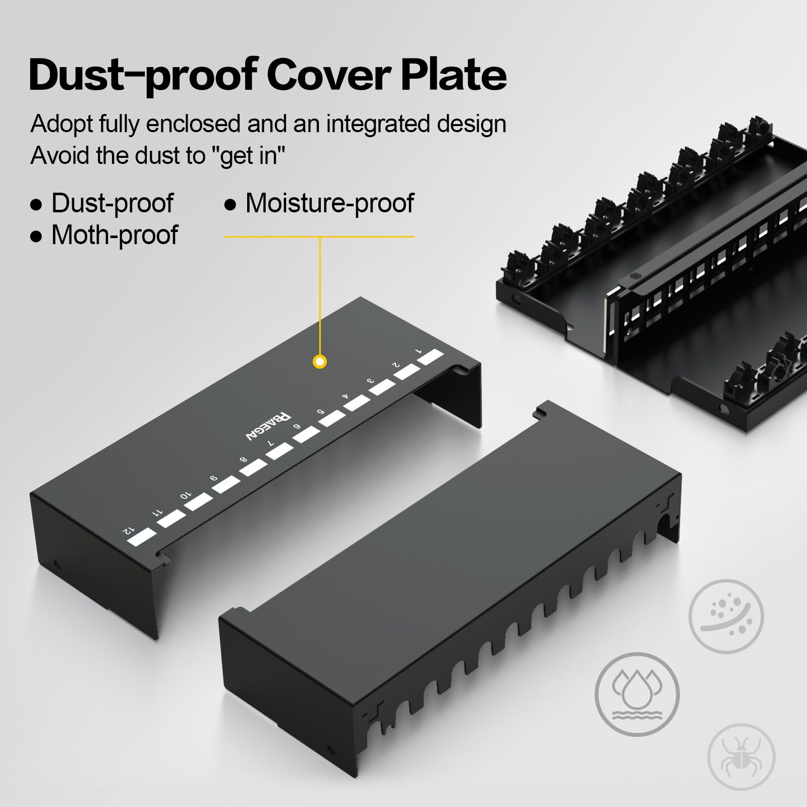 Snapklik.com : Patch Panel 12 Port Blank Network Patch Panel UTP/STP No ...