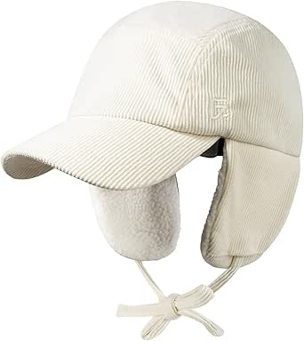 GADIEMKENSD Winter Trapper Hat Ushanka Style Baseball Cap with Ear ...