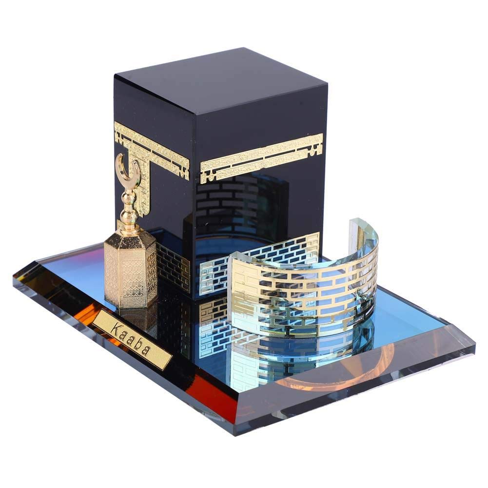 Buy Muslim Kaaba Model Crystal Gilded 3 Piece Set Kaaba Replica Model ...