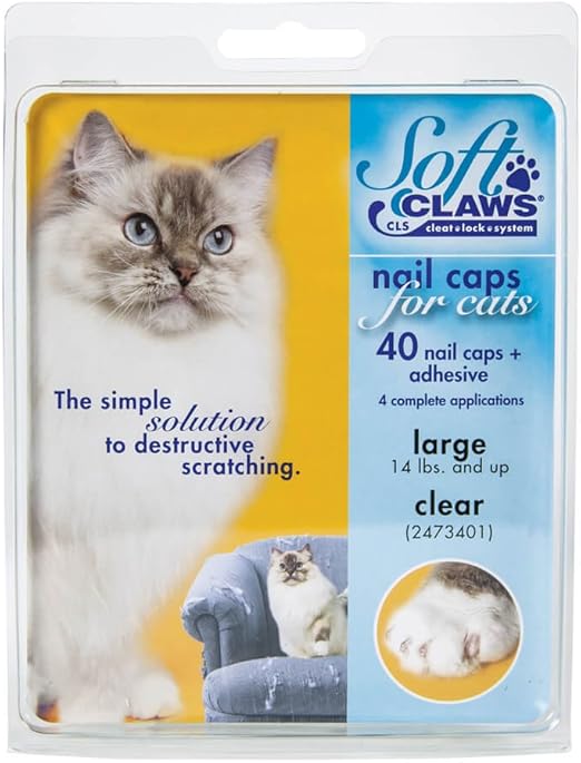 Soft Claws Cat Nail Caps Take-Home Kit, Large, Clear : Amazon.ca: Pet ...
